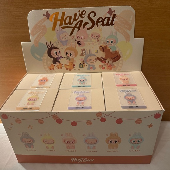 POP MART | Accessories | Hehe Pop Mart Labubu Have A Seat Series Vinyl ...